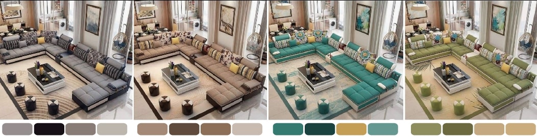 Esquemas De Colores De Muebles Combinación De Colores Para Interiores