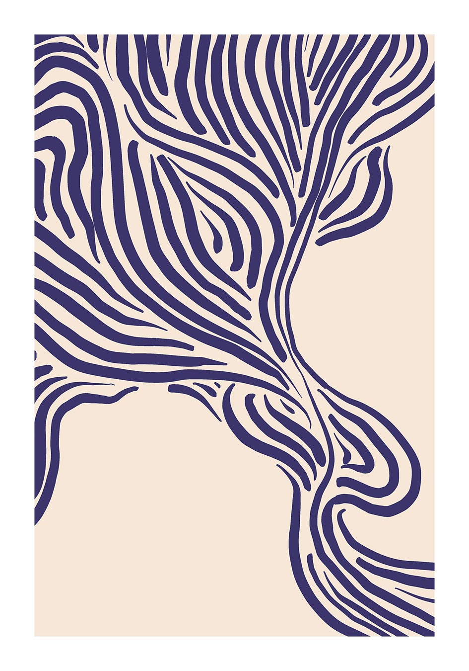 Blue Lines Poster- Cuadros Abstract | Studio Malek