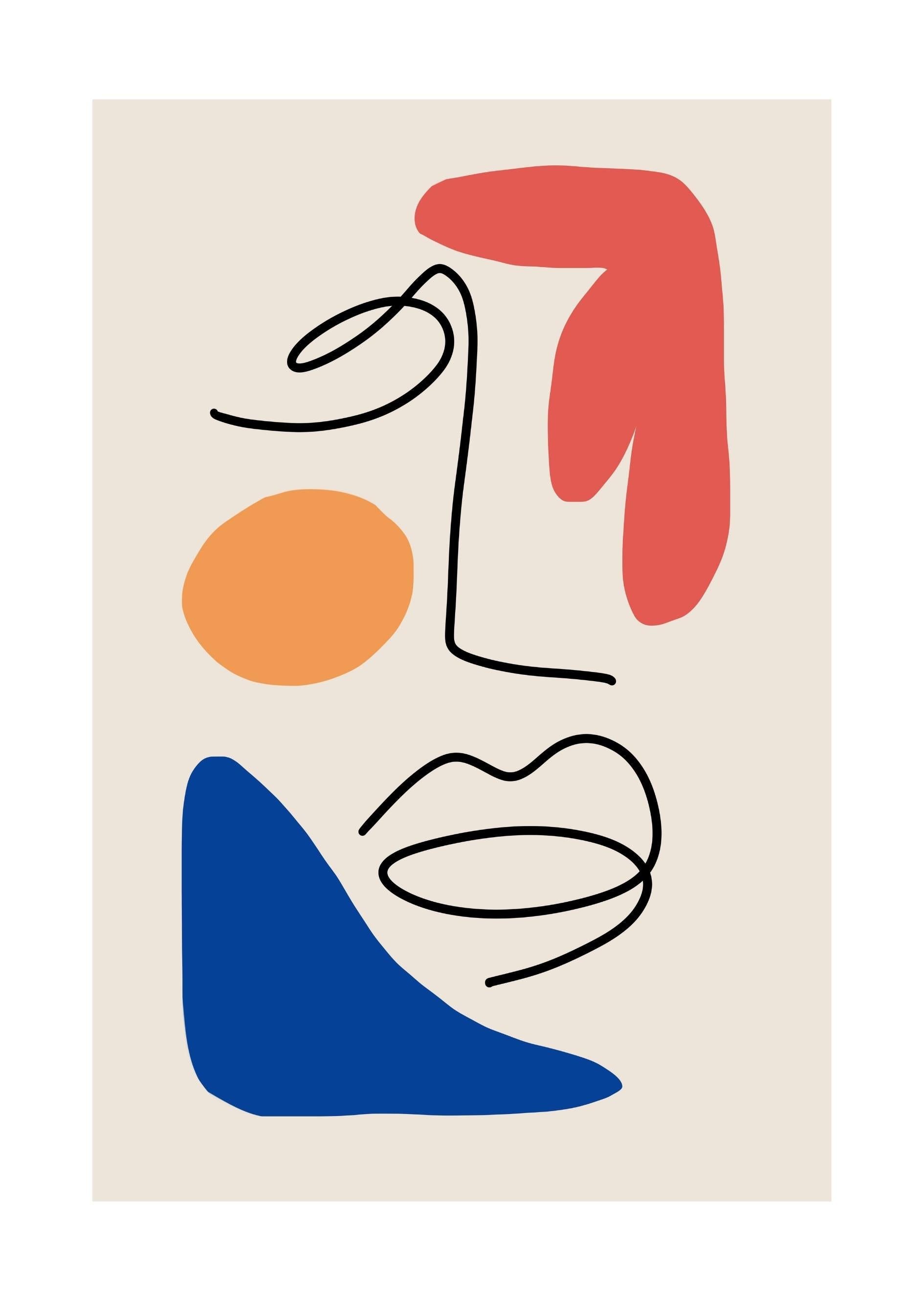 Emotionless Face - Cuadros Abstract | Studio Malek