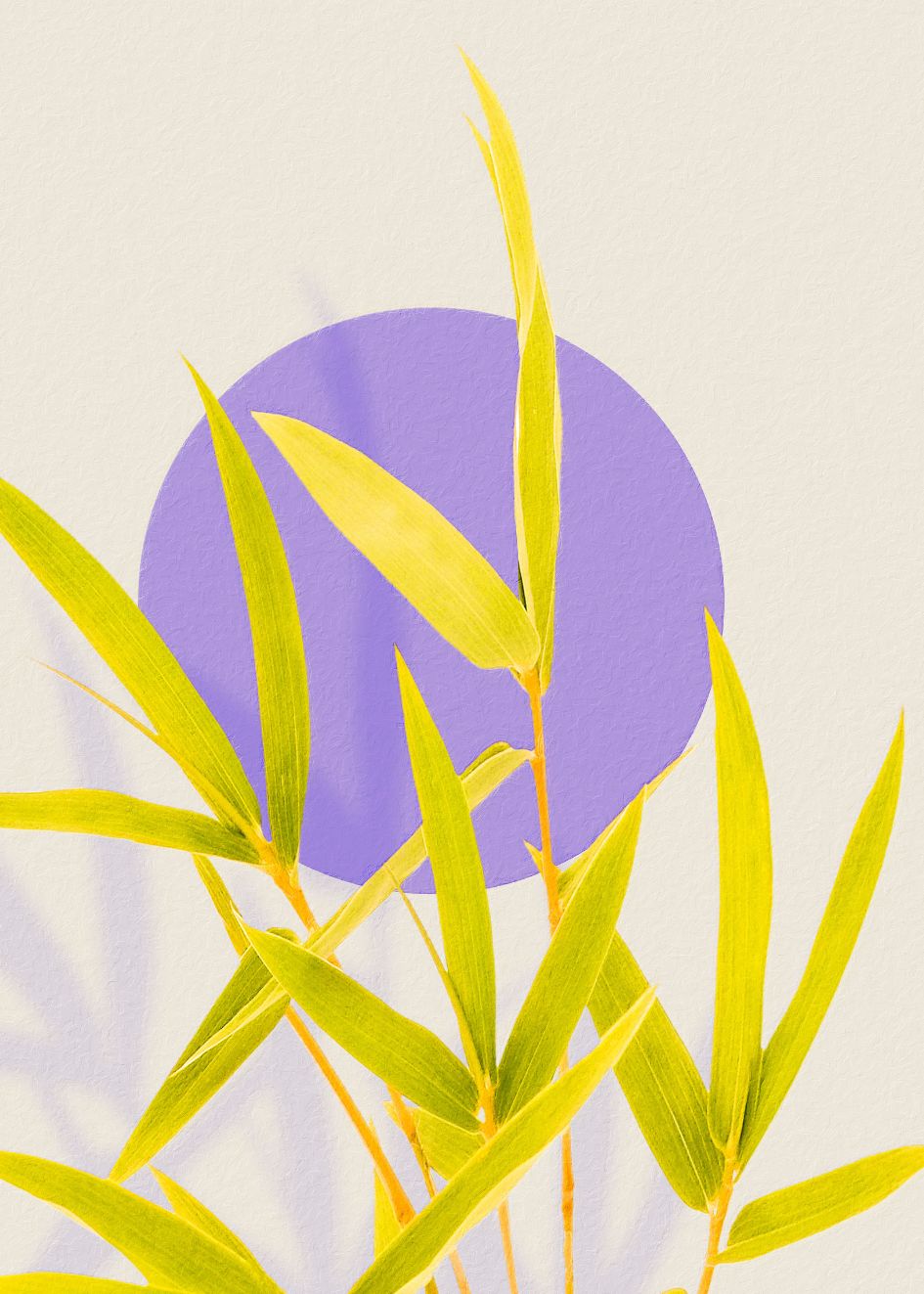 Violet Palm Poster - Cuadros de Flores | Studio Malek