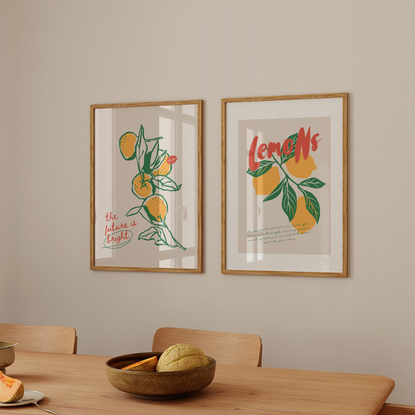 Cuadros Lemon Melon - Set de cuadros | Studio Malek