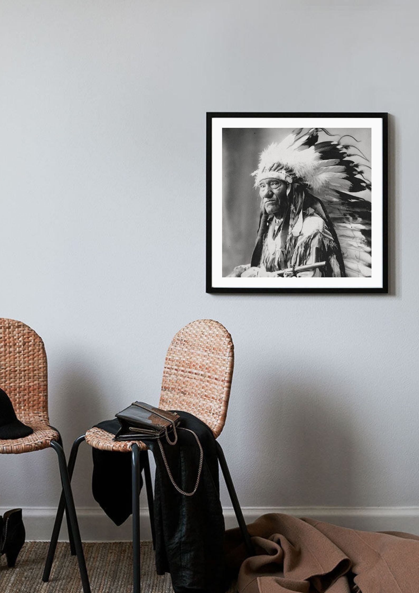 Jefe Apache Póster - Fotografía de Indígena |Studio Malek